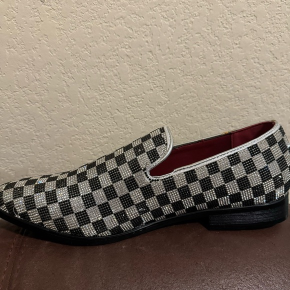 Alberto Fellini | Shoes | Nib Alberto Fellini Checkered Jeweled Loafers ...
